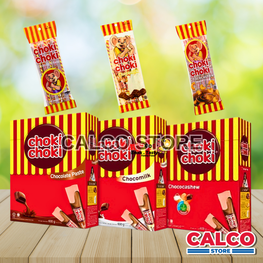 9g x 5pcs x 12 packs Mayora Choki Choki Chocolate Paste / Chocomilk / Chococashew Chocolate ...