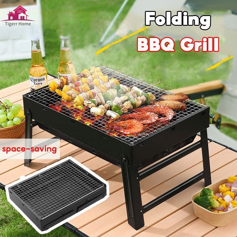 Portable BBQ Grill Outdoor Charcoal 35/60cm Camping Foldable Tempat ...