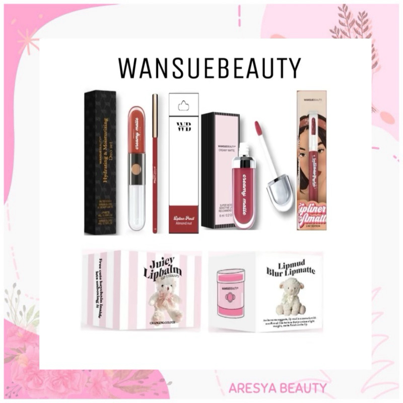 WANSUE LIPMATTE EDISI BALDU VELVET LIPMATTE LIPLINER + LIPMATTE 2IN1 ...