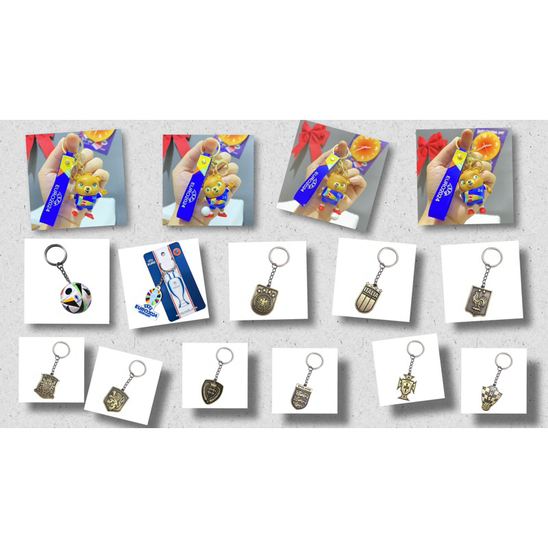 Euro 2024 Keychain CR7 Portugal England France Belgium Italy Germany ...