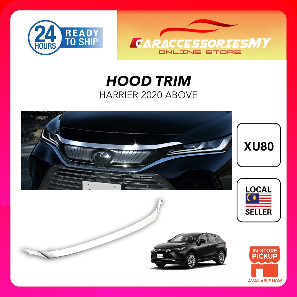 Toyota Harrier XU80 2020 front hood trim garnish chrome | Shopee Malaysia