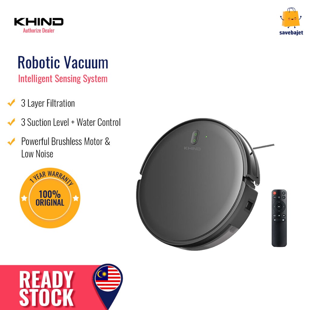 KHIND Robot Penyedut Hampagas Robotic Vacuum VC9K20 | Shopee Malaysia