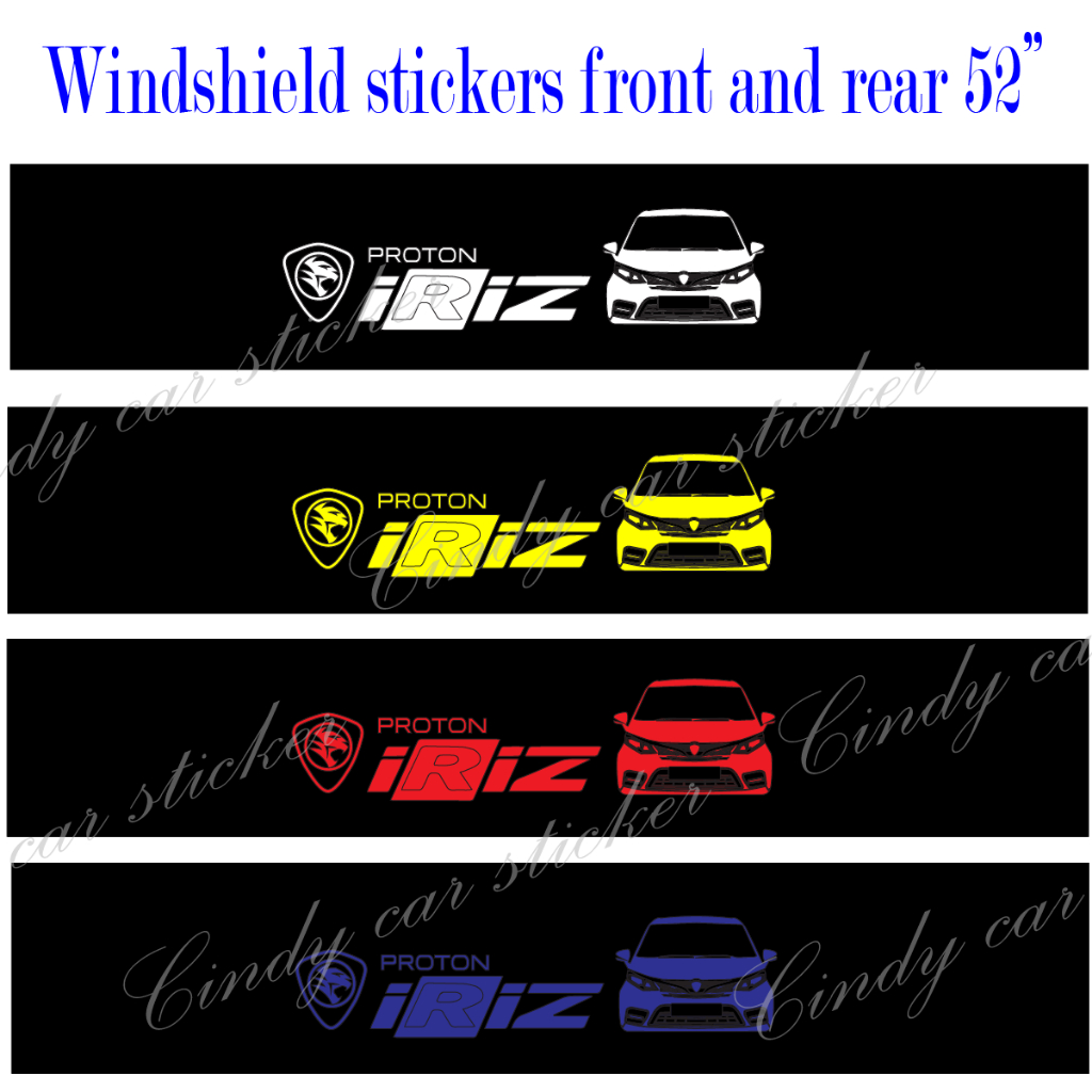 PROTON IRIZ Windshield sticker 1PCS | Shopee Malaysia