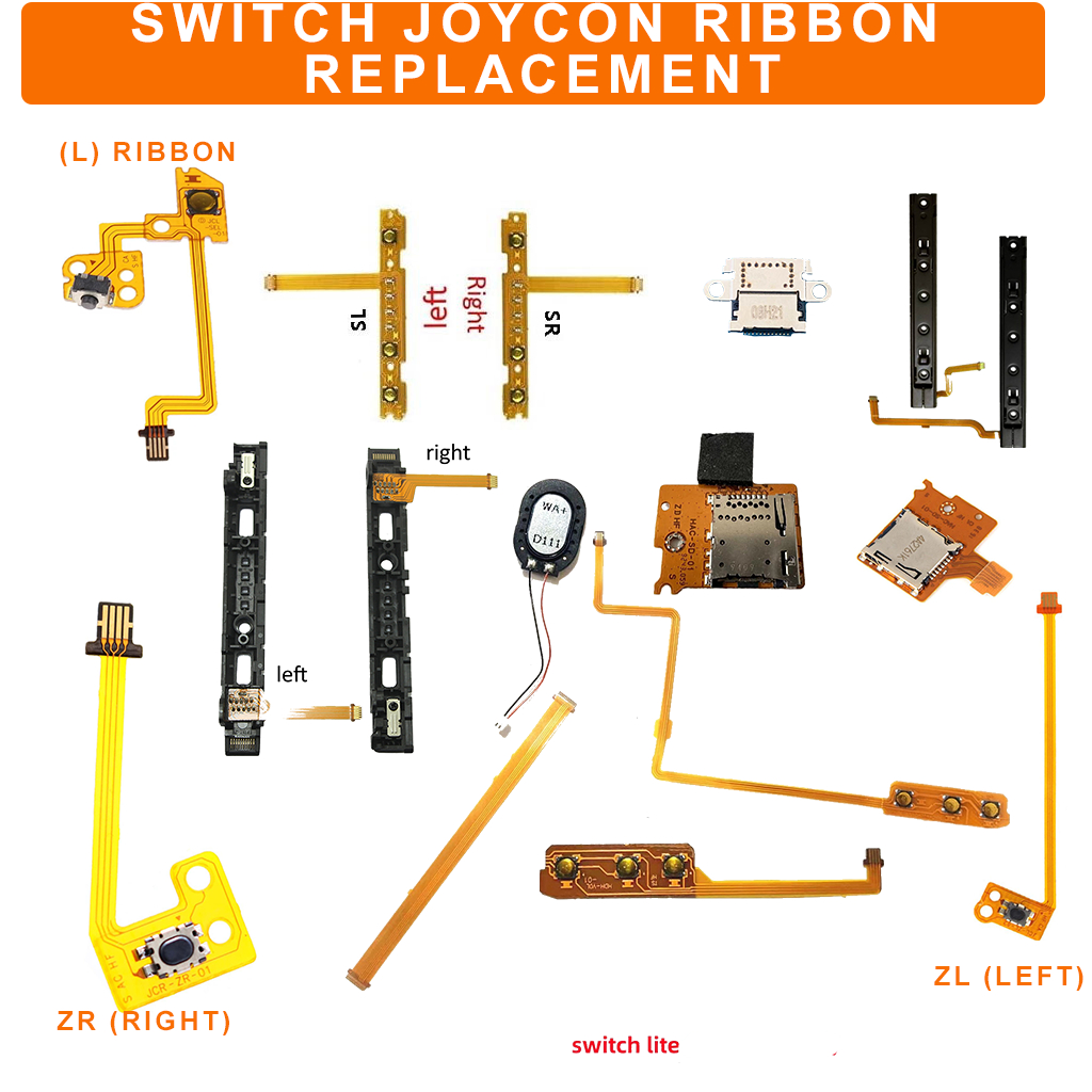 Nintendo Switch V1 V2 OLED New Part Joycon control Replacment SL SR ZL ...