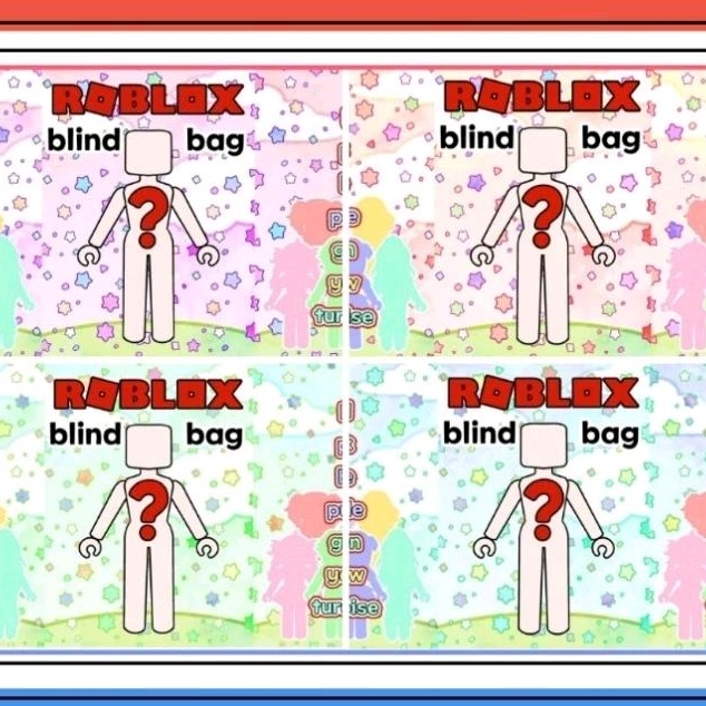 Paper Doll Roblox Outfit Blind Bag Mainanak surprise bag Roblox ...