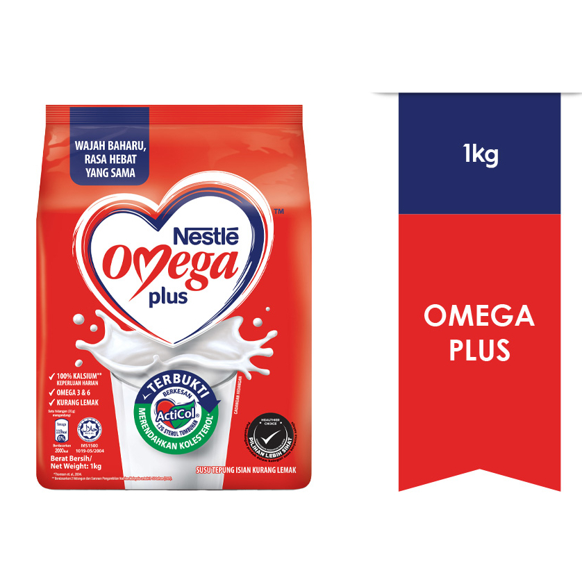 Nestle Omega Plus Milk Powder 1KG (Exp:07/2026) | Shopee Malaysia