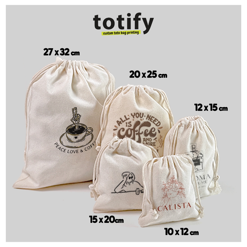 Canvas Pouch bag ( SUBLIMATION PRINT) Multiple Size BIEGE color \ Tote ...