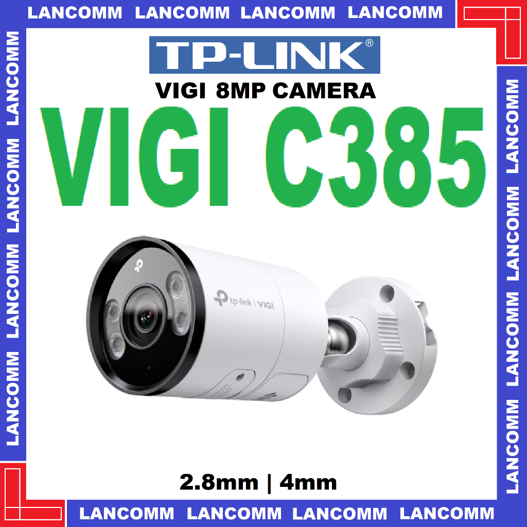 TP-LINK VIGI C385 VIGI 8MP Outdoor Full-Color Bullet Network Camera | Shopee Malaysia