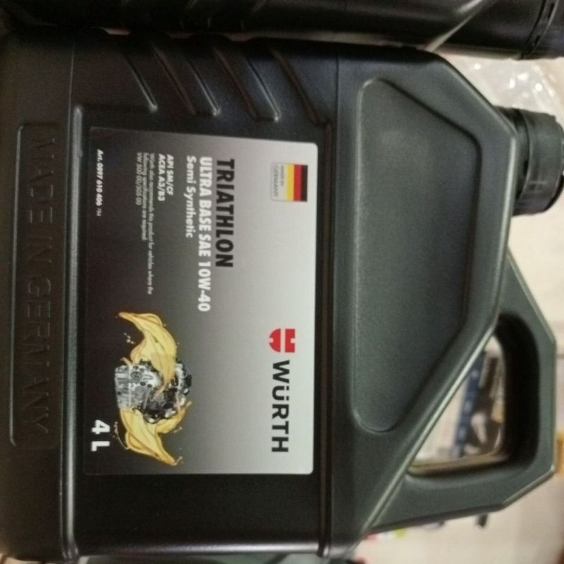 WURTH Triathlon Ultra Base 10W40 (4L) | Shopee Malaysia