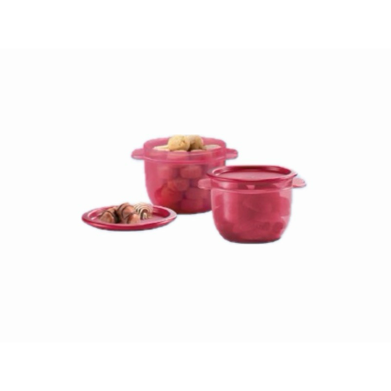 Tupperware red one touch bowl (1pc/2pcs) | Shopee Malaysia