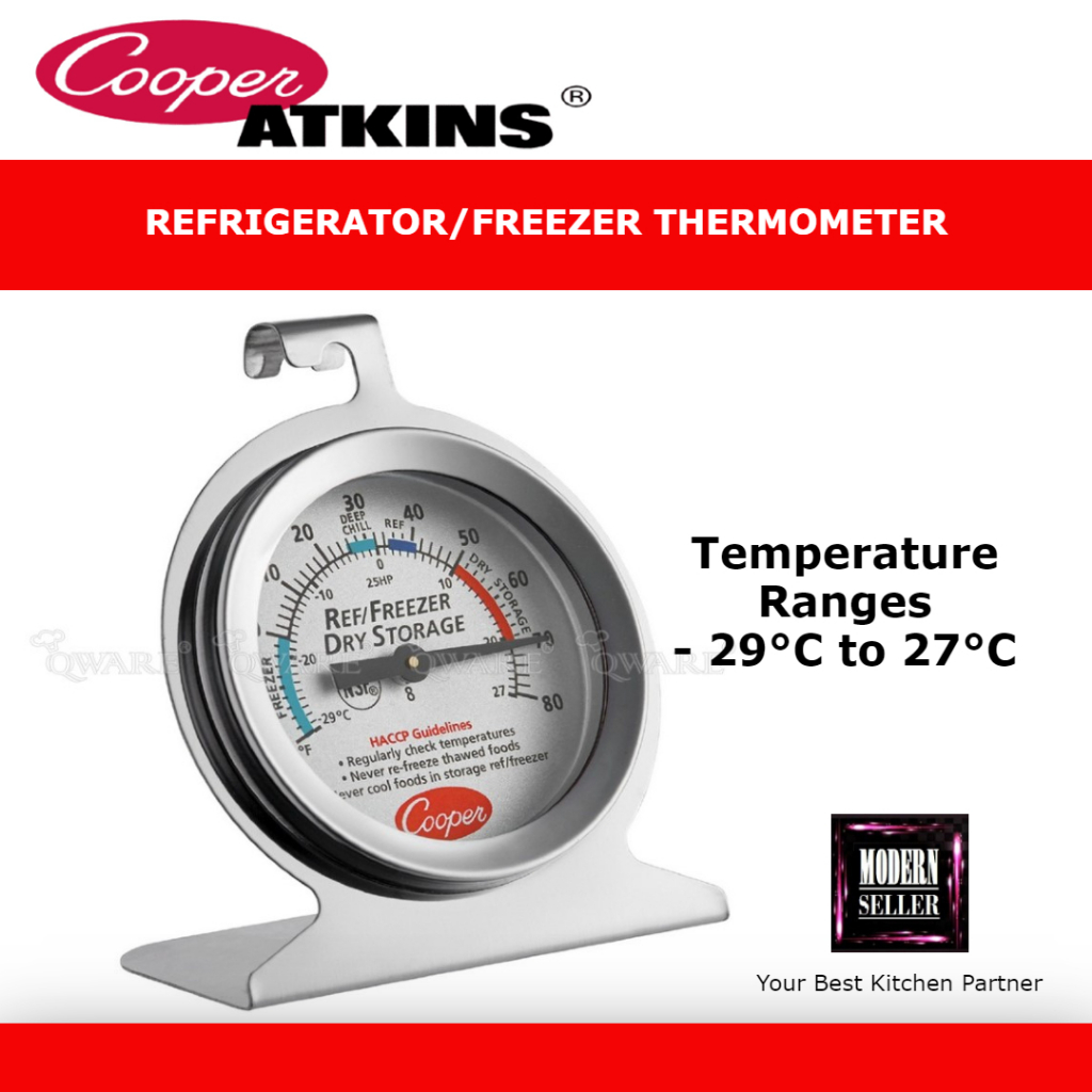 COOPER ATKINS 25HP REFRIGERATOR/ FREEZER THERMOMETER / PENYUKAT SUHU ...