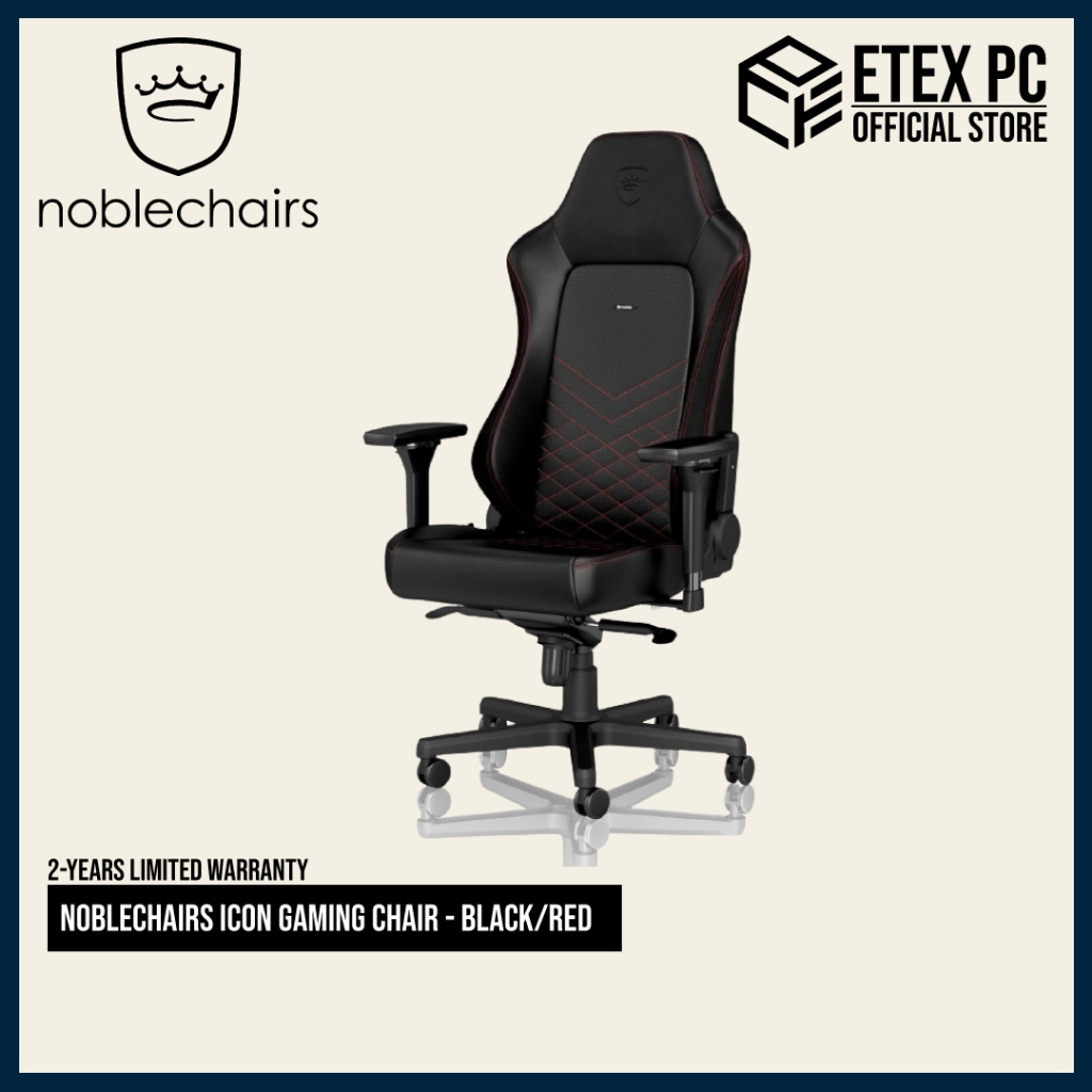 Noblechairs Icon Gaming Chair - Black/Red # NBL-ICN-PU-BRD-SGL | Shopee ...