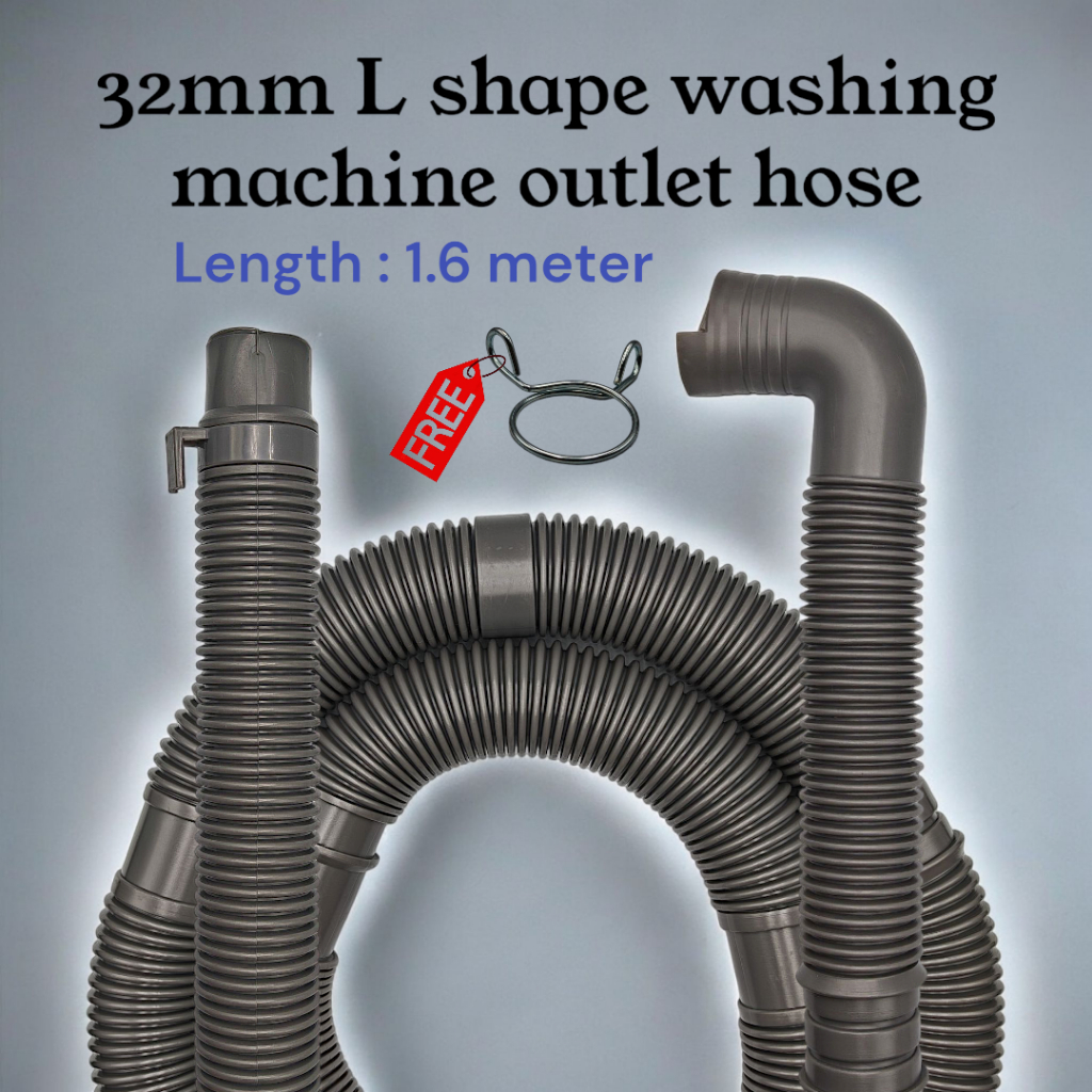 **High Quality** L Shape 32mm Top Load Washing Machine Outlet Hose Paip ...