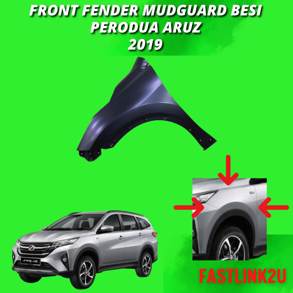 Front Fender Mudguard Besi Perodua aruz 2020 Original Perodua Genuine ...