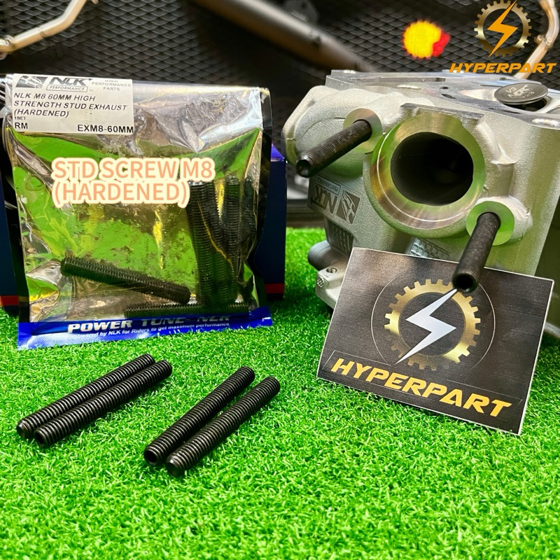 NLK PERFORMANCE M8 ALLEN KEY STUD SCREW HARDENED 50MM / 60MM PANJANG ...