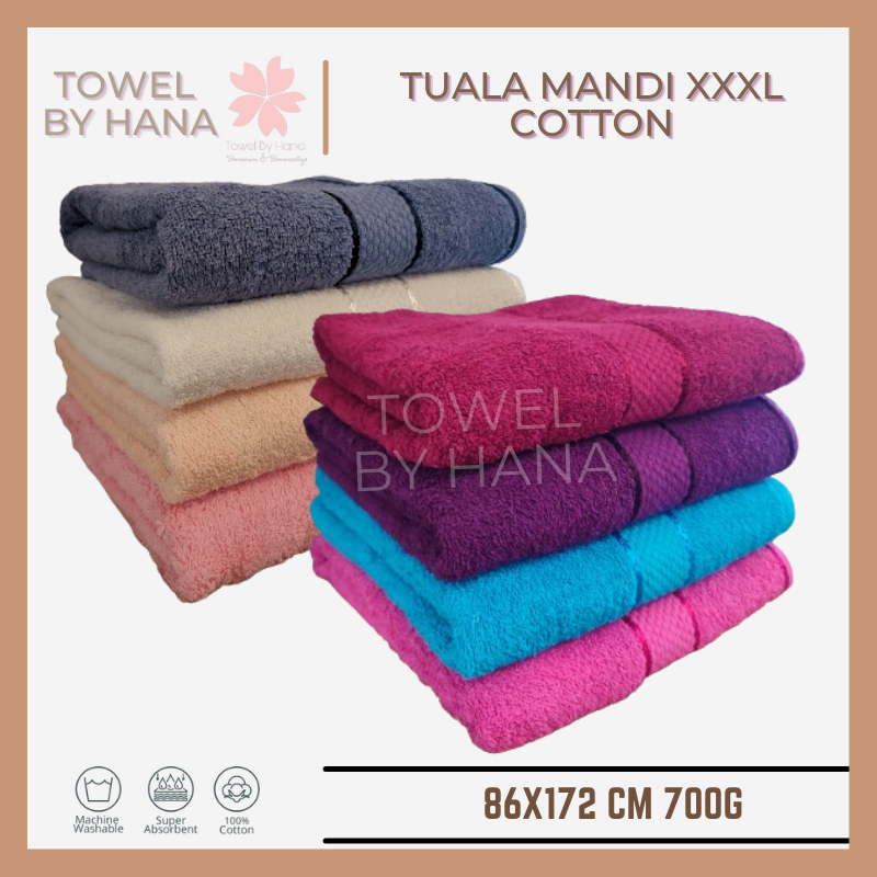 Tuala Mandi Besar XXXL Cotton Big Bath Towel Soft | Shopee Malaysia