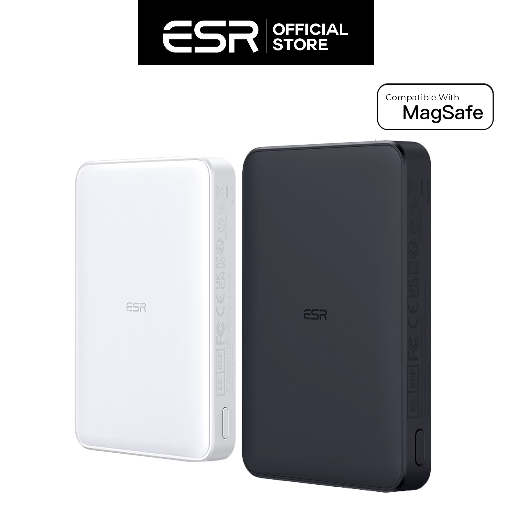 ESR HaloLock Mini Wireless Charging Power Bank (5000mAh/7.5W) | Shopee ...