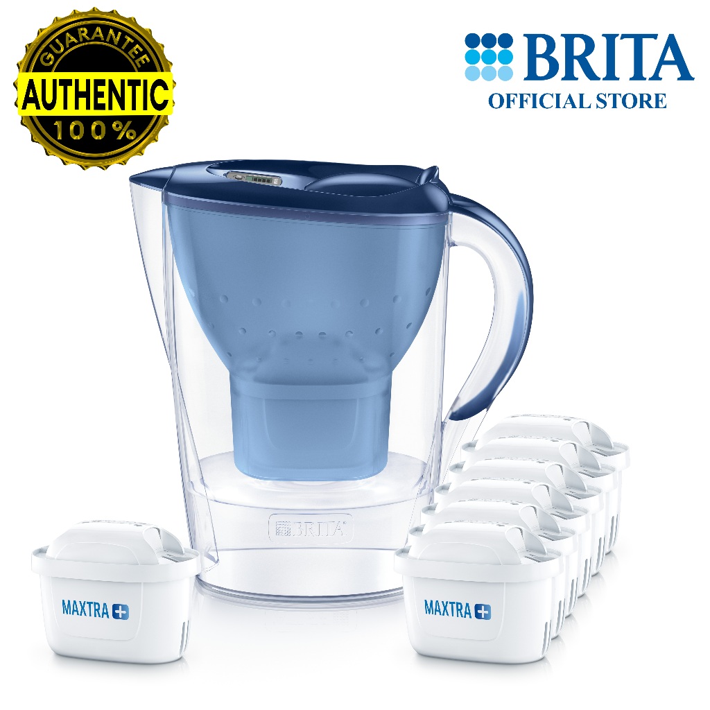 BRITA Marella Cool Water Jug With 7 Maxtra+ Filter Cartridge (2.4L ...