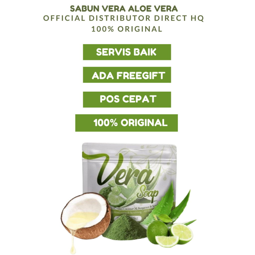 [100% ORIGINAL]SABUN VERA SOAP SABUN ALOE VERA GATAL KUDIS KESAN PARUT ...