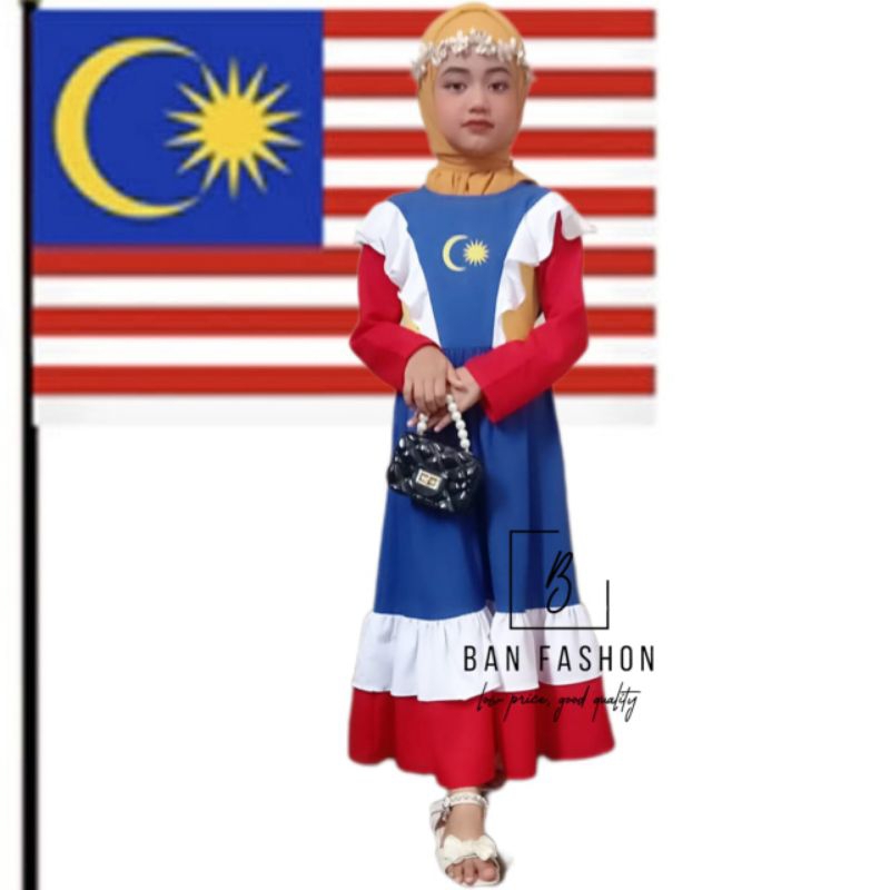 baju merdeka🇲🇾 jubah budak🔥 Baju merdeka 2024, Baby Gir merdeka ,kids ...