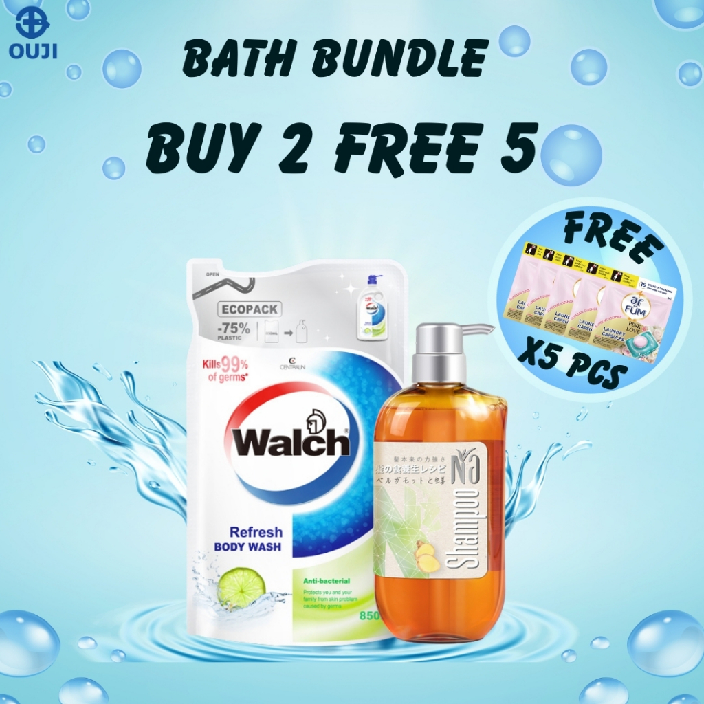 [B2F5 Head to Toe] Walch Anti-Bacterial Body Wash Refill 850ml X Na ...