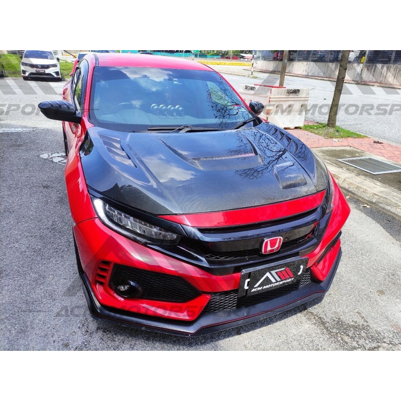Honda civic fk8 js carbon fiber hood | Shopee Malaysia