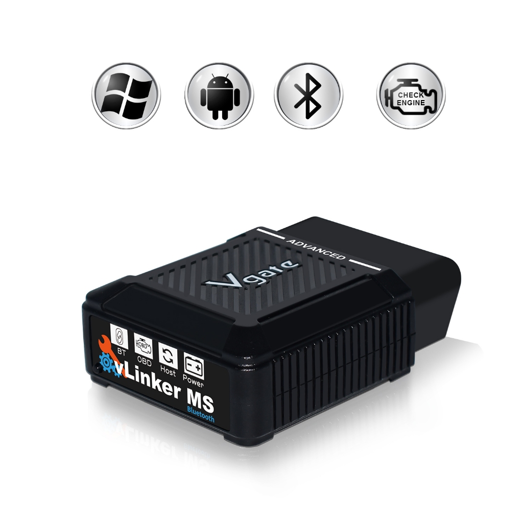 (NEW) Vgate vLinker MS Bluetooth OBD2 Car Scan Tool Supports Multiple ...