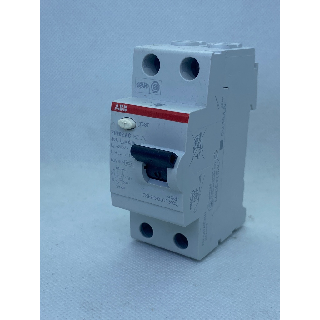ABB ELCB 40A 2P 100mA FH202 AC-40/0.1 2CSF202006R2400 | Shopee Malaysia