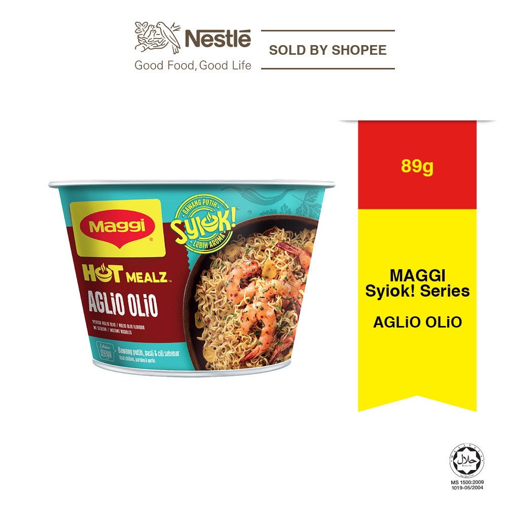 MAGGI Bowl Syiok Aglio Olio 89g (Halal) | Shopee Malaysia