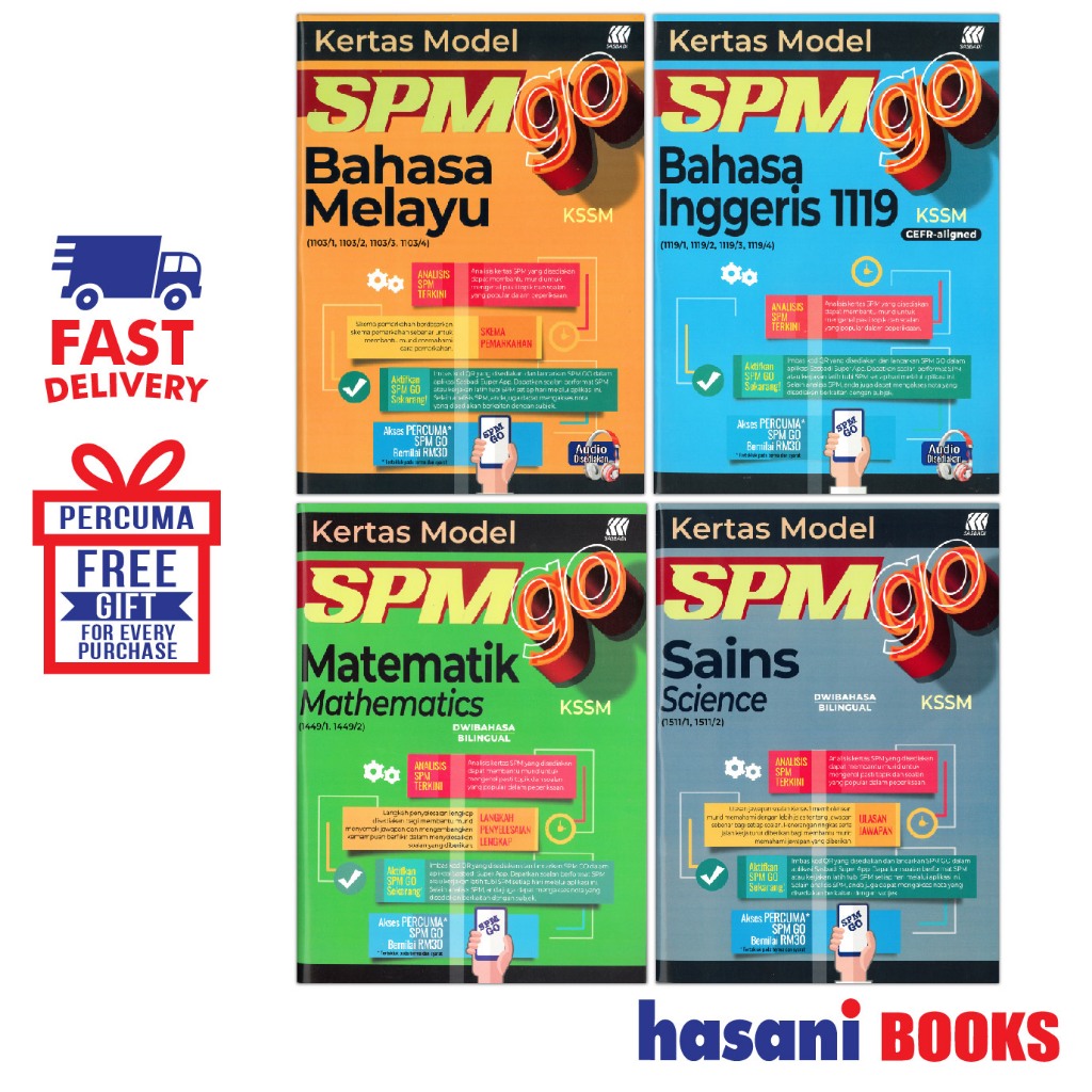 Hasani Sasbadi Buku Latihan Kertas Model SPM Go KSSM | Shopee Malaysia