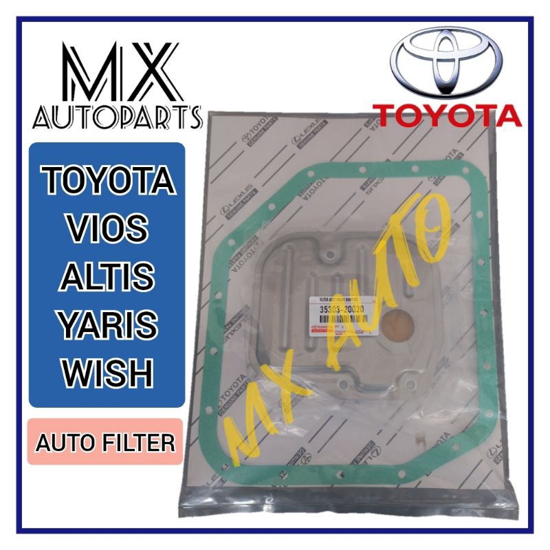 TOYOTA VIOS NCP42 NCP93 NCP150 YARIS ALTIS 1.8 WISH 1.8 AUTO GEAR BOX FILTER KIT SET (35330 ...