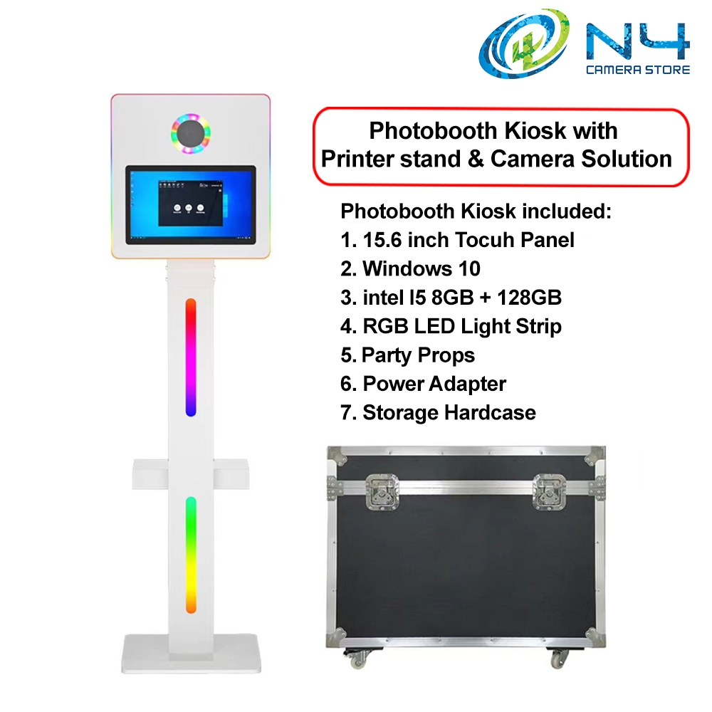 Camera Mirror Photo Booth 15.6inch Touch Screen Selfie Portable ...