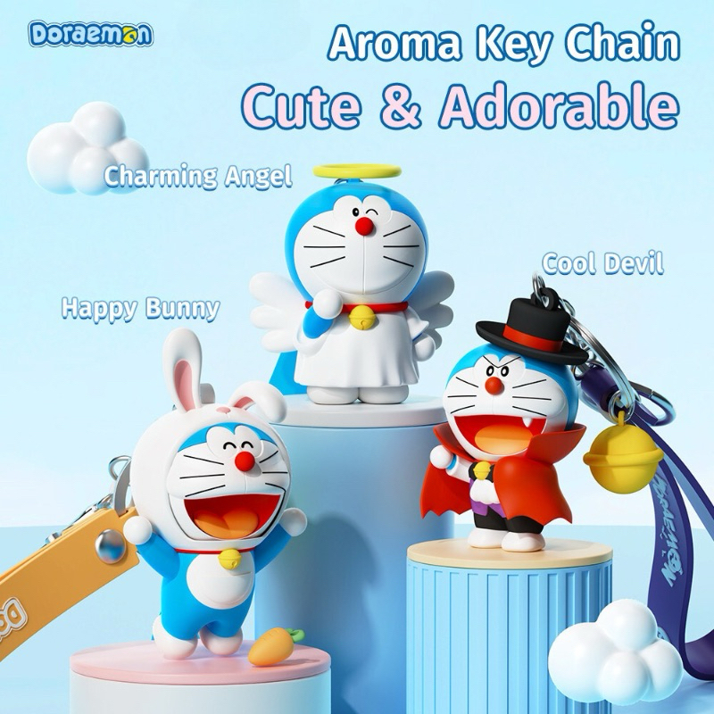 ROCK Doraemon Aroma Keychain Angel & Devil (哆啦A梦) | Shopee Malaysia