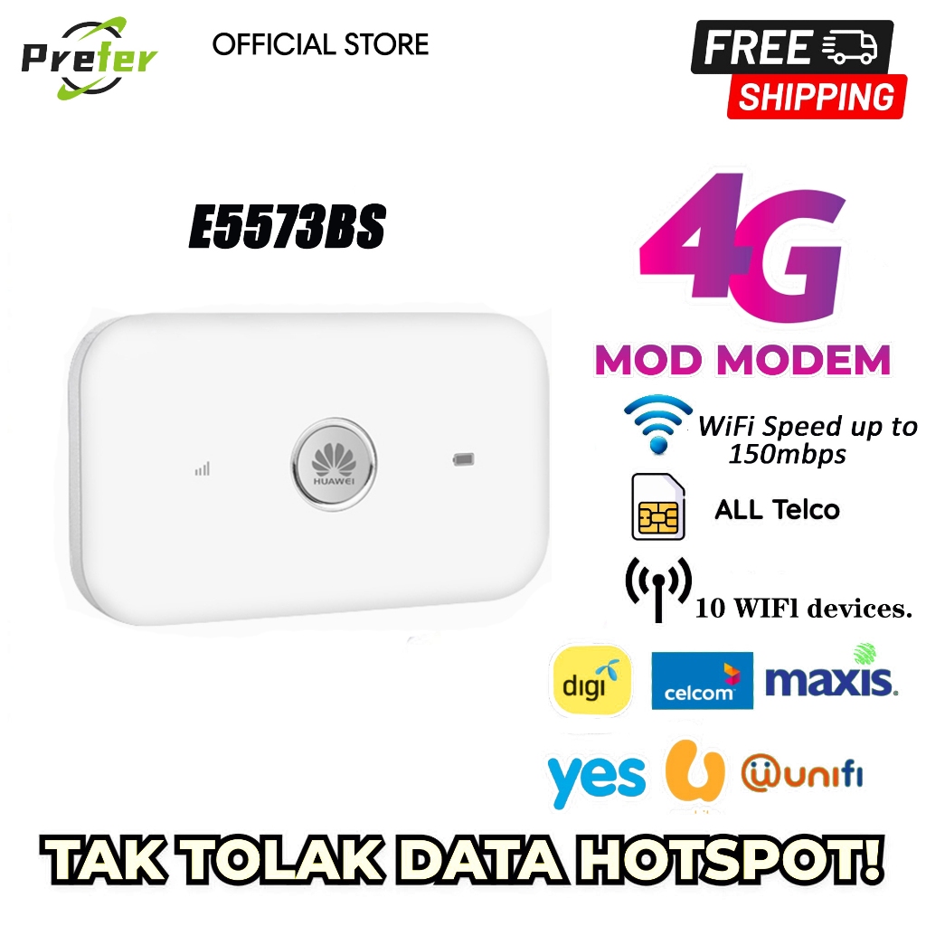 Original HUAWEI MiFi 4G LTE Pocket WiFi Router Car Modified Huawei ...