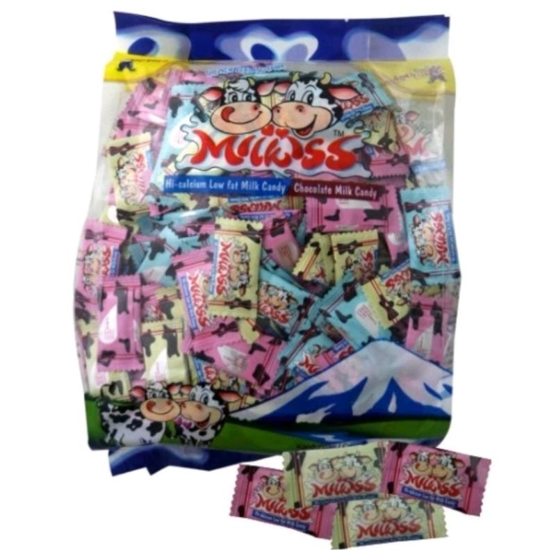 (400pcs+-) Alibaba Milkies Candy Gula Susu Halal Ready Stock | Shopee ...
