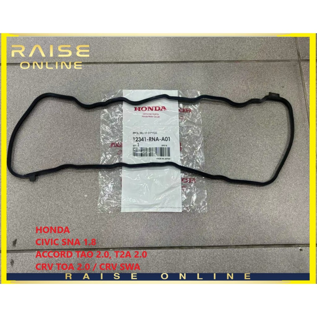 HONDA VALVE COVER GASKET 12341-RNA-A01 HONDA CIVIC SNA 1.8 ACCORD TAO 2 ...