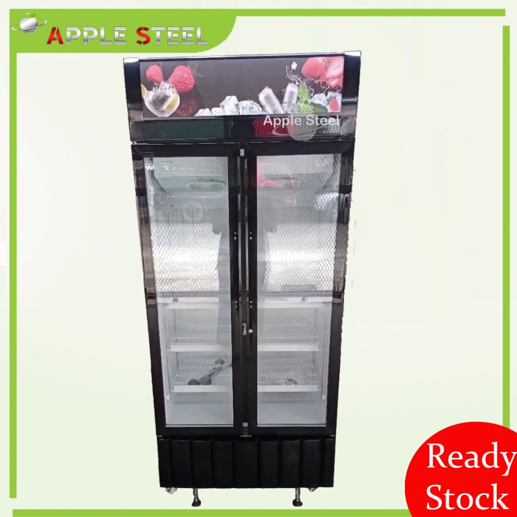 2 Door Display Chiller New Model/Two Door Showcase Chiller Large 750 Liter/Peti Sejuk Duo Pintu ...