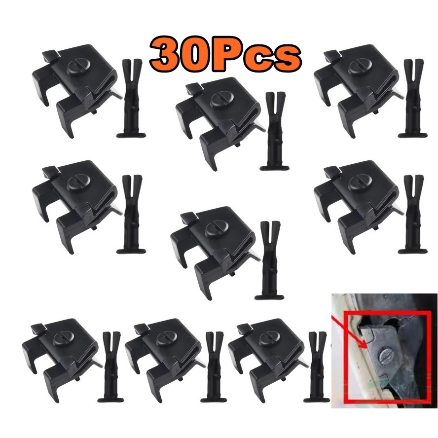 30Pcs Car Fastener Clip Bumper Clip Fender Liner Estima Vellfire Camry ...
