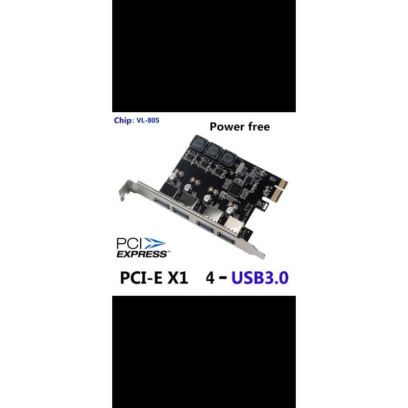 (Ready) SSU U3V04S+ 4 Port USB 3.0 PCIe Expansion Card PCI Express USB Hub Adapter | Shopee Malaysia