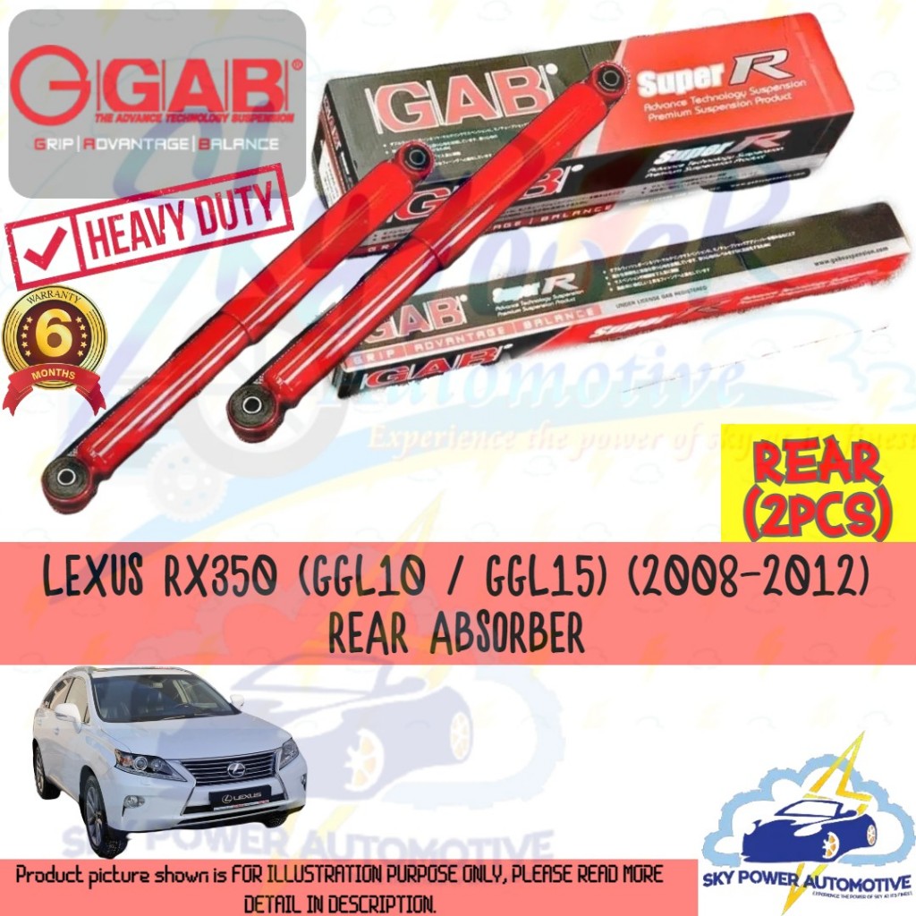 LEXUS RX350 GGL10 / GGL15 GAB SUPER R SPORT PREMIUM HEAVY DUTY GAS ...