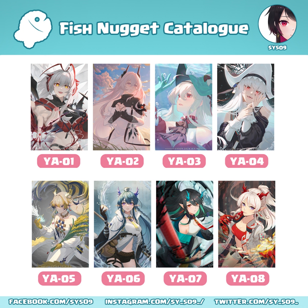 SY509 Arknights Prints [Wis'adel,Skalter,Specter,SuiSiblings,Penance,Surtr,Theresa,Siege,Ho ...