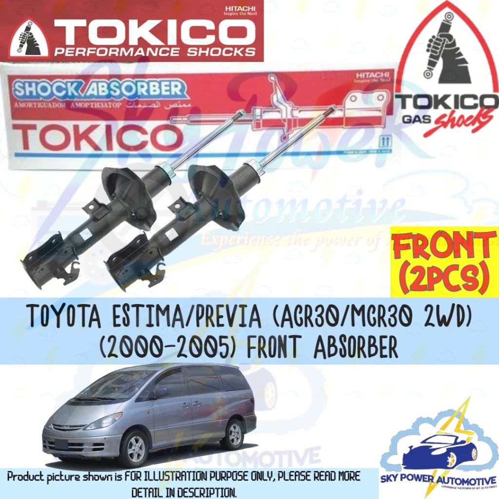 TOYOTA ESTIMA / PREVIA ACR30 / MCR30 2WD (2000-2005) TOKICO TKC SHOCK ...