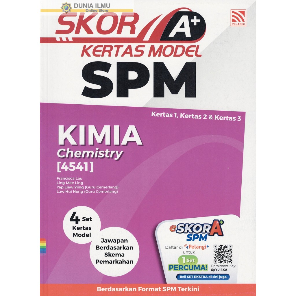 BUKU LATIHAN : SKOR A+ KERTAS MODEL SPM KIMIA & CHEMISTRY KERTAS 1,2,3 ...