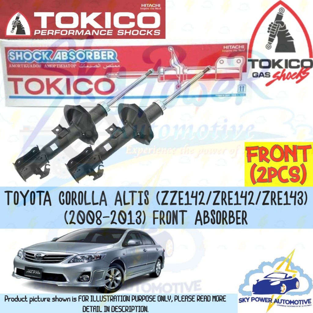 TOYOTA COROLLA ALTIS ZZE142 / ZRE142 / ZRE143 (2008-2013) TOKICO TKC ...