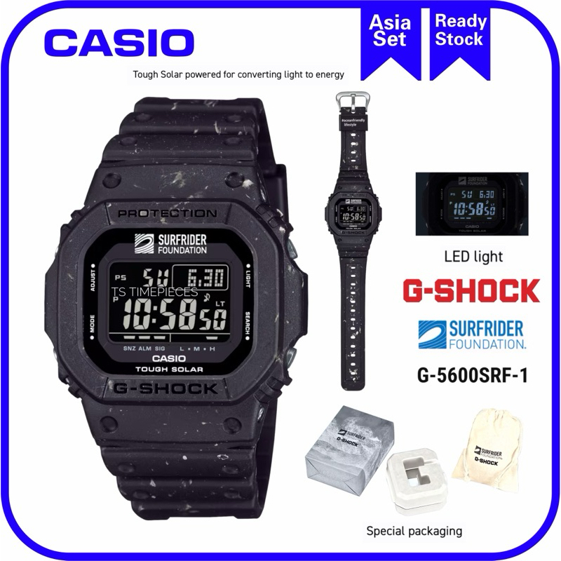G SHOCK Surfrider Foundation collaboration returns with solar G-5600SRF-1 / G-5600SRF / G-5600 ...