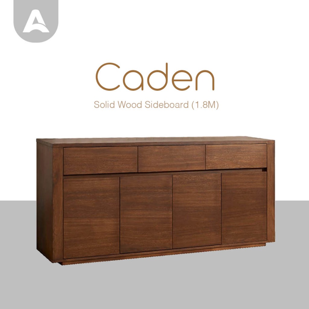 Arturo - Caden Solid Wood Sideboard (1.8M) | Shopee Malaysia