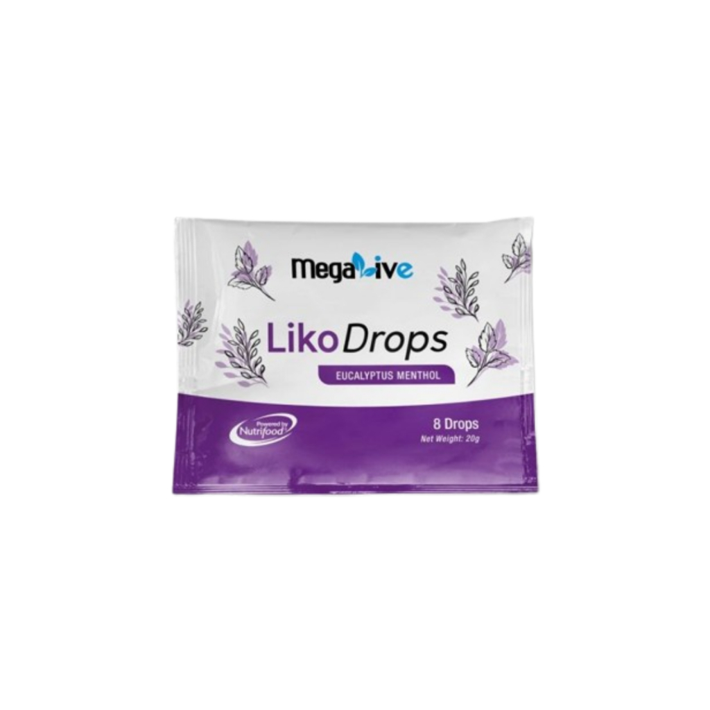 MEGALIVE LIKO DROPS EUCALYPTUS MENTHOL 8S (20G/SACHET) | Shopee Malaysia