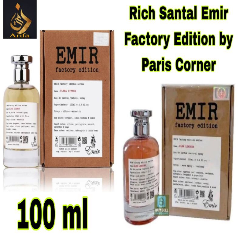 Arabian perfume Emir by Paris Corner Factory Edition 100ml Eau de ...