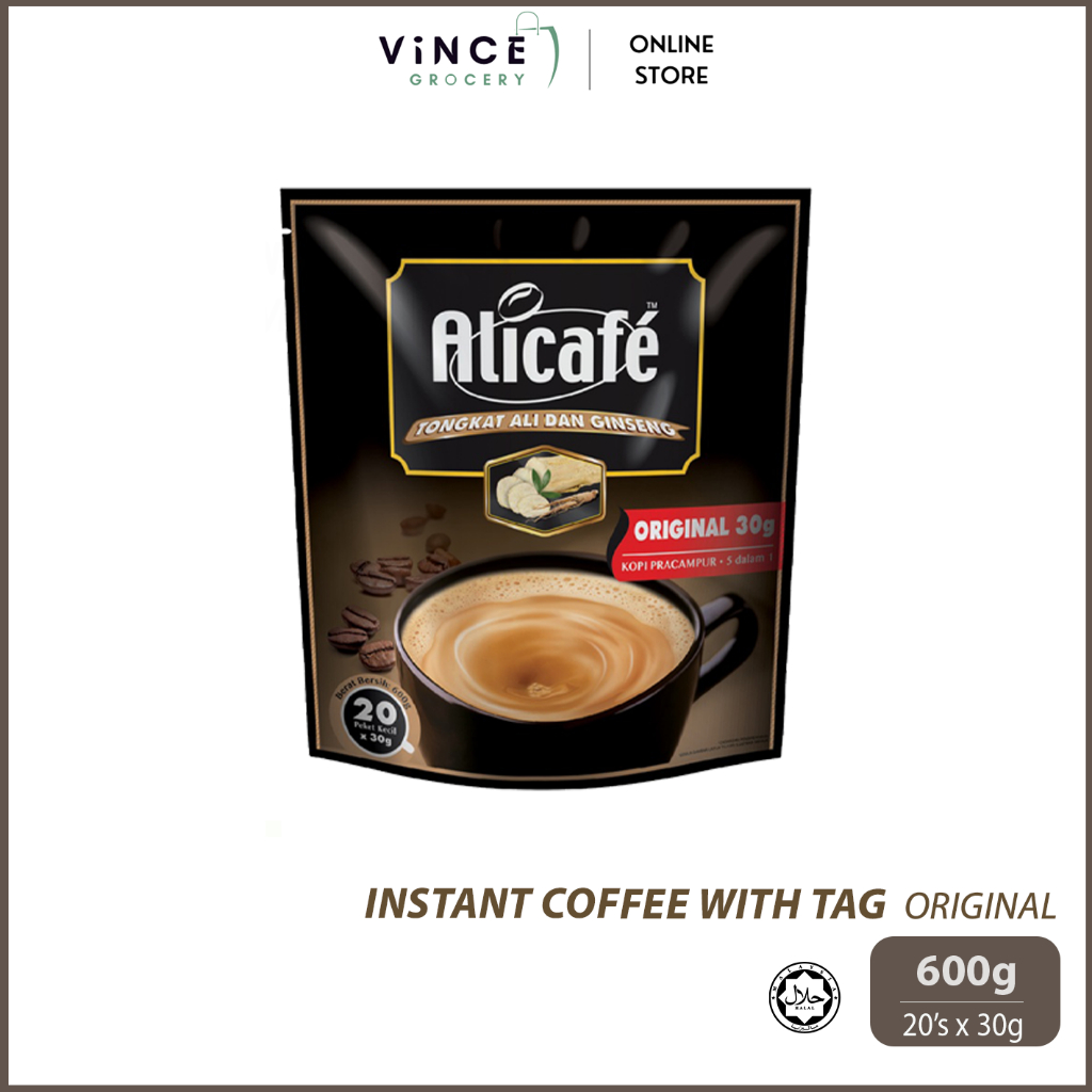 ALICAFE 5 In 1 Instant Coffee With Tongkat Ali and Ginseng | 600G [20's ...