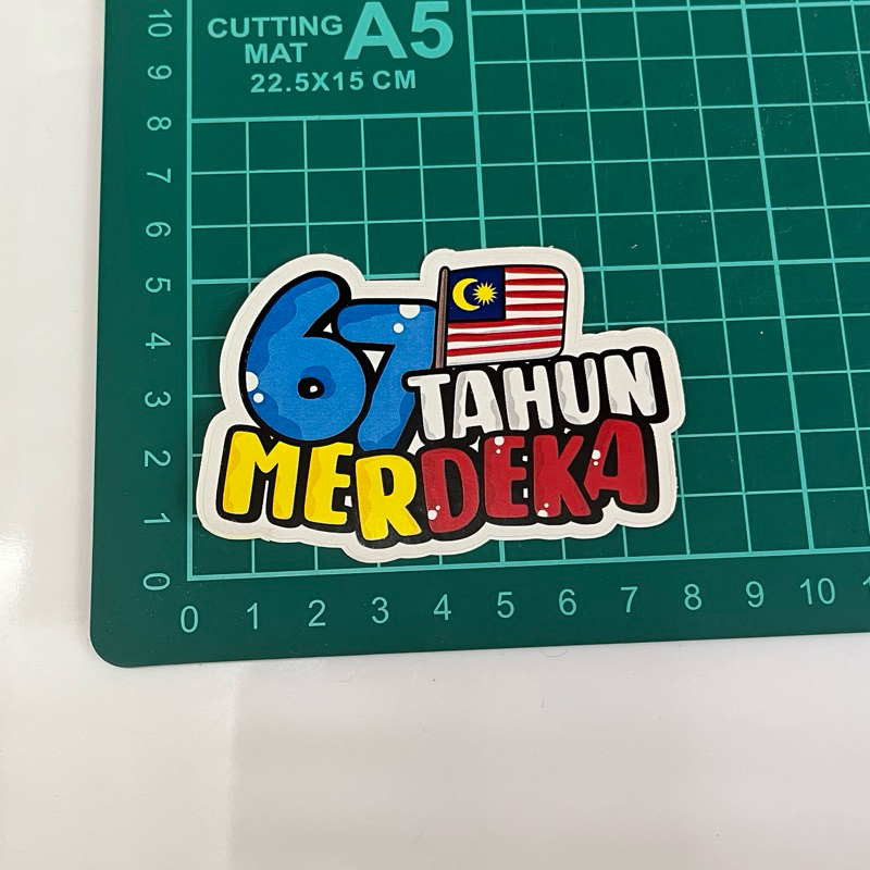 Selamat Hari Merdeka Sticker Stiker National Day Prop | Shopee Malaysia